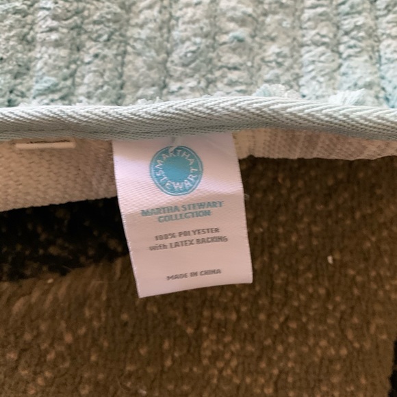 Martha Stewart | Bath | Martha Stewart Light Blue Rug | Poshmark